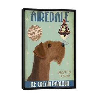 iCanvas "Airedale Ice Cream Parlour" by Fab Funky Framed - Bed Bath ...