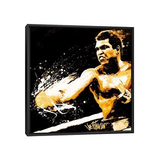 iCanvas "Ali Fury" by Muhammad Ali Enterprises Framed Canvas Print ...