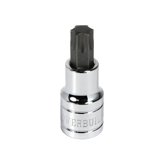 Powerbuilt 3/8 in. Drive T55 Star Bit Socket, Torx Bit Socket - 641692 ...