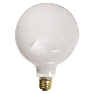 40W Round White G40 Globe Light Bulb American Imaginations - Bed Bath ...