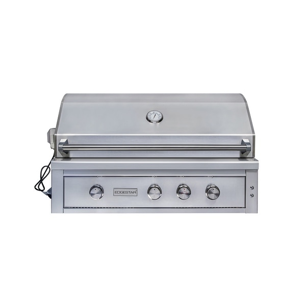 EdgeStar 60000 BTU 30 Inch Wide Liquid Propane Built-In Grill with ...