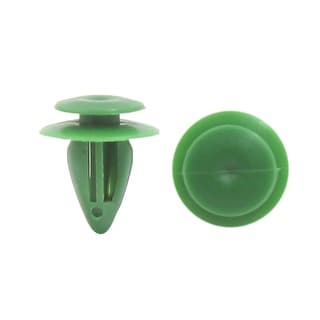 40Pcs 8mm Hole Dia Plastic Green Rivets Fastener Clips for Car Fender ...