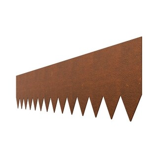 Rust Weathering Steel Landscape Garden Edging, 6 Pcs and Flexible - 40 ...