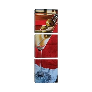 iCanvas "Martini With Olives" by Eric Renner 3-Piece Canvas Wall Art ...