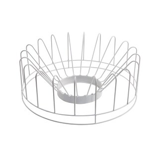 White Metal Circular Plate Storage Rack - Bed Bath & Beyond - 36593834