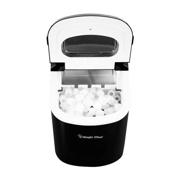 Magic Chef MCIM22B Portable Home Countertop Ice Maker, 27 Pounds Per ...