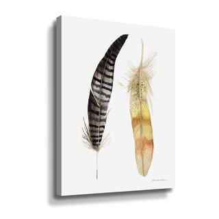 Natural Feathers III Gallery Wrapped Canvas - Bed Bath & Beyond - 34540694