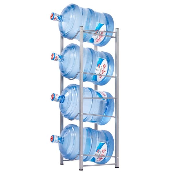 3/4/5-Tier Water Rack Stainless Steel Heavy Duty Water Cooler Jug Rack ...