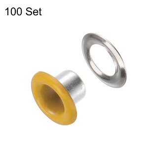 100set Grommets Kit Metal Eyelets 4mm 0.16" Grommet for Shoes Clothes ...