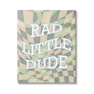 Stupell Rad Little Dude Phrase Canvas Wall Art Design by Daphne ...