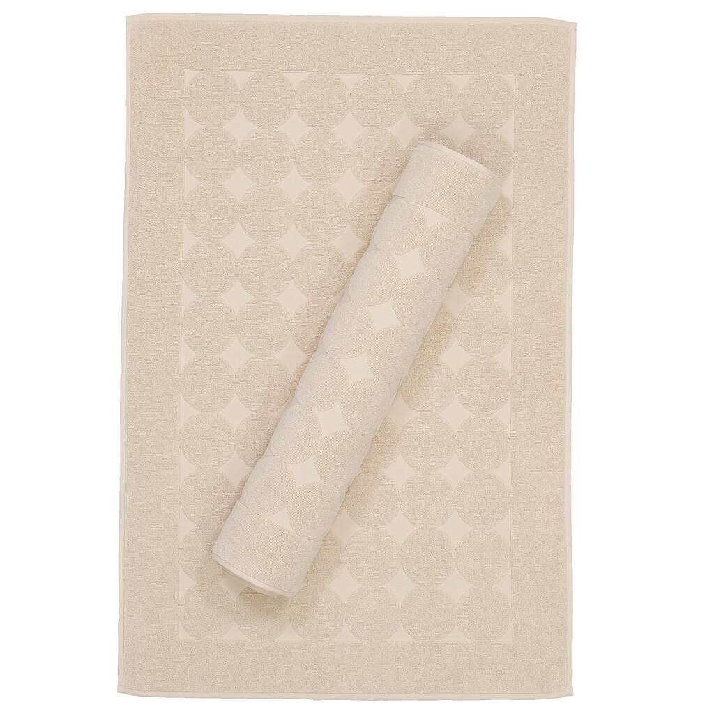 Authentic Hotel & Spa Greek Key Turkish Cotton Bath Mats (Set of 2 ...