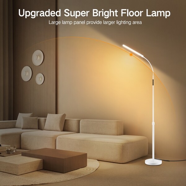 LED Floor Lamp Adjustable Reading Floor Lamp with Remote Control N A On Sale Bed Bath Beyond 42470479