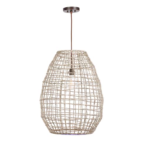 Uttermost Mendota 1-Light Glass Pendant - Overstock - 32196278