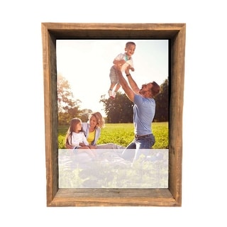 12" x 12" Rustic Gray Wood shadow box Frame - Bed Bath & Beyond - 42620940