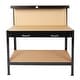 Workbench Tool Storage Work Bench Workshop Tools Table W/Drawer and Peg ...