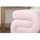 S-shape Velvet Fabric Ottoman Footstool - Bed Bath & Beyond - 36917381