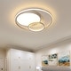 Modern Acrylic LED Ceiling Light Fixture 3 Rings Round Chandelier - 18 ...