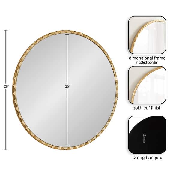 Kate and Laurel Sebecka Decorative Wall Mirror - 26x26 - Bed Bath ...
