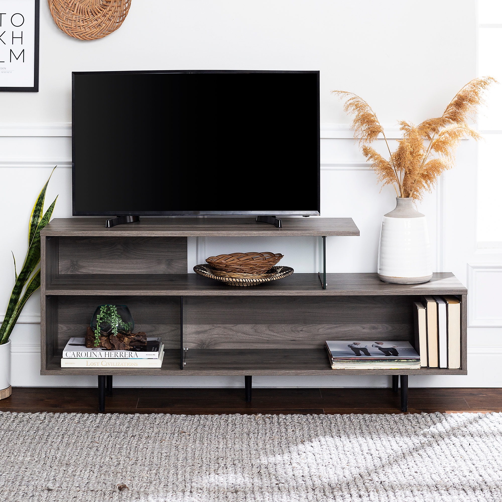 Middlebrook 60 inch Asymmetrical TV Stand Bed Bath Beyond 27989240