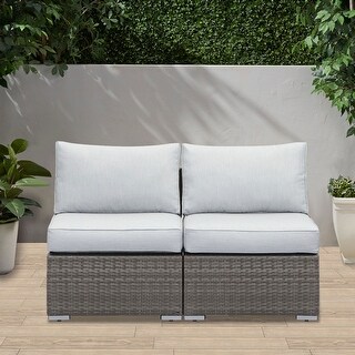Terrace Outdoor Garden Double Small Sleeper Sofa Furniture, Rattan with ...