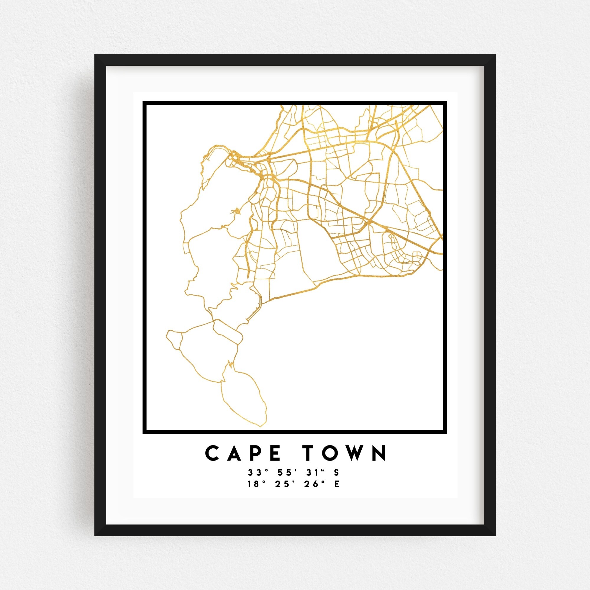 Cape Town South Africa Cape Town Street Map Maps Art Print Poster Bed cape-town-south-africa-cape-town-street-map-maps-art-print-poster-bed
