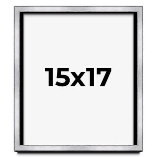 15x17 Shadow Box Frame Silver | 1.375 Inches Deep Real Wood - Bed Bath ...