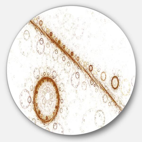 Designart 'Live Cell Protein under Microscope' Digital Art Disc Metal ...