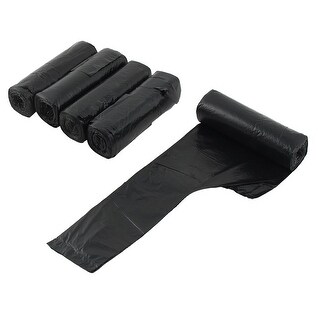 Polyethylene Office Hand-held Trash Container Garbage Bags 5 Rolls ...