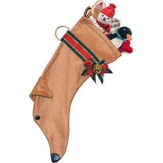 Pronk! Hearth Hounds - Greyhound (Tan) - Realistic Dog Stocking - Bed ...
