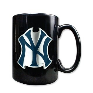 MLB New York Yankees 15 Oz. Black Ceramic Mug - Bed Bath & Beyond ...