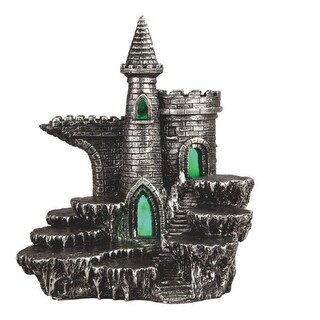 Q-Max 9.5"H LED Display Castle of 12-PC Mini Dragon Statue Fantasy ...