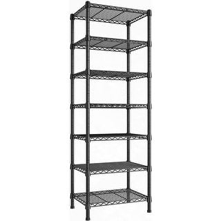Wire Shelving Rack 7-Tier Metal Shelving Units and Storage Shelves ...