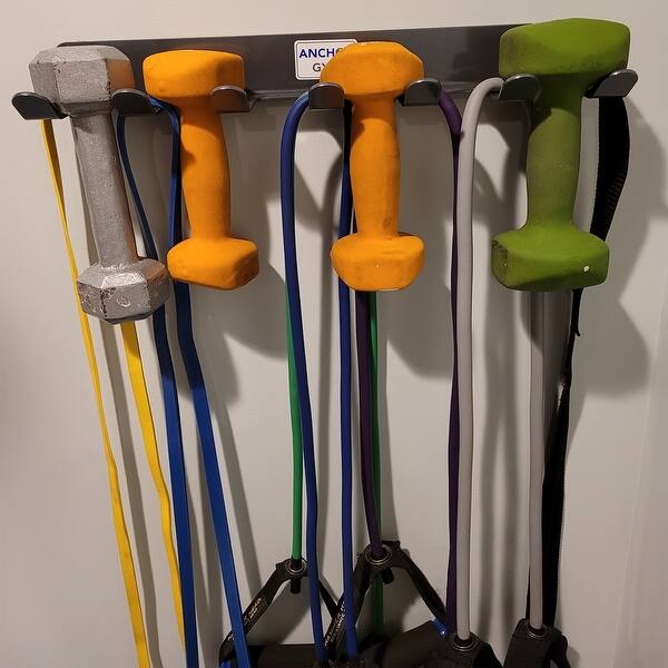 Anchor Gym AGAR Durable Steel 7 Prong Fitness Accessory Wall Mount ...