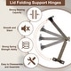 Folding Lid Support Hinges, Lift Up Stay Hinge, 180 Degree Rotatable ...