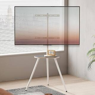 Easel TV Stand for 43-65" Screens, Height Adjustable, Swivel, Portable ...