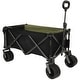 49" Extra Long Collapsible Wagon with Tailgate - 400lb Capacity, 7"x4 ...