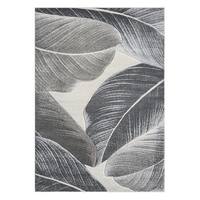 Fresco Collection Dark Grey Abstract Area Rug - On Sale - Bed Bath ...