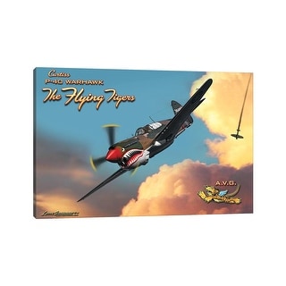 iCanvas "Flying Tiger" by Larry Grossman Canvas Print - Bed Bath ...