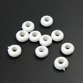 10 Pcs 5mm Inner Diameter Dual Side White Rubber Firewall Grommets ...