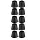 10 Pcs 12mm Height 15mm Dia Rubber Bumper Block for Sliding Glass Door ...