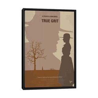iCanvas "True Grit Minimal Movie Poster" by Chungkong Framed Canvas ...