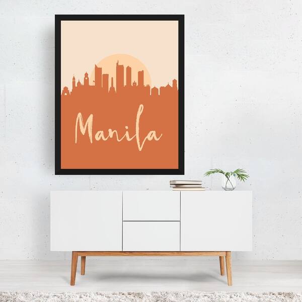 Manila Metro Manila Philippines Maps City Cityscape Art Print/Poster ...