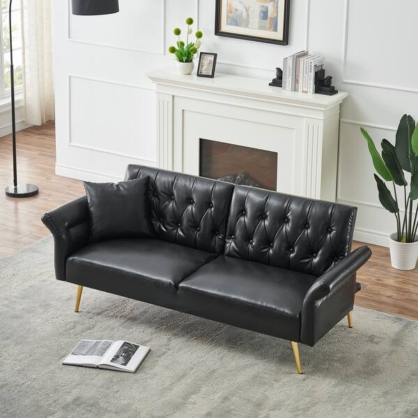 compact sofa leather