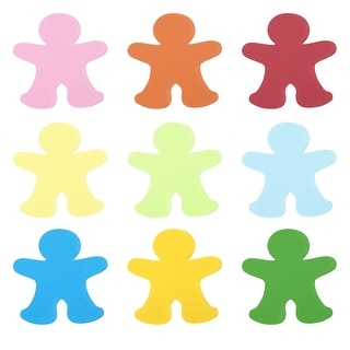 People Cutouts, Paper Person Shape, Colorful People Cutout - Multicolor ...