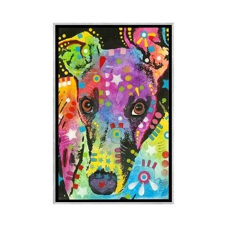 iCanvas "Curious Greyhound" by Dean Russo Framed - Bed Bath & Beyond ...