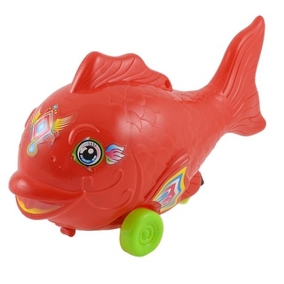 Green Red Telephone Ring Pull String Fish Toy Gift for Children - Bed ...