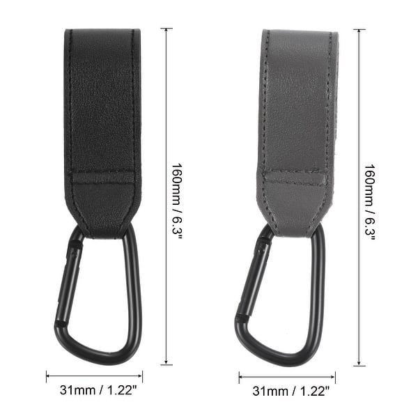 Shopping Bag Hook, 2 Pack Organizer Hook Leather Straps - Bed Bath ...