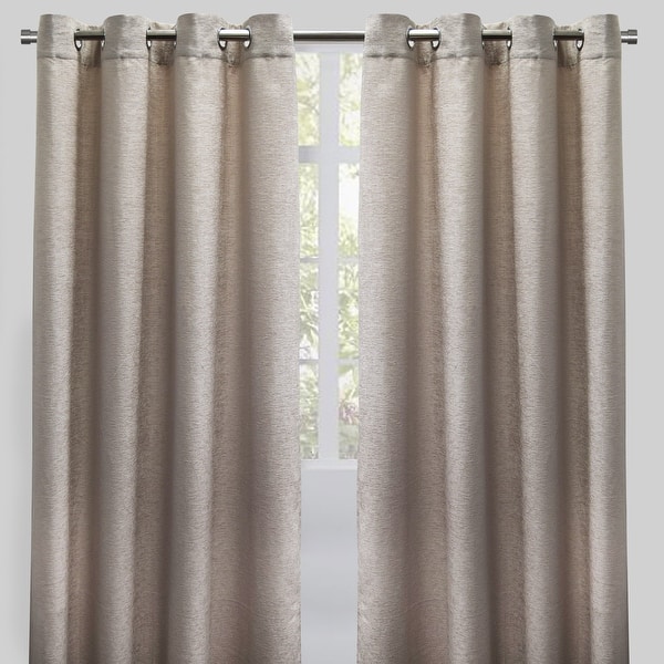 Rodeo Home Grommet Top Throne Chenille Curtain Panels (Set of 2) - Bed ...