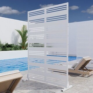 Outdoor Privacy Screen Metal Privacy Screen Panel Free Standing - 72*47 ...