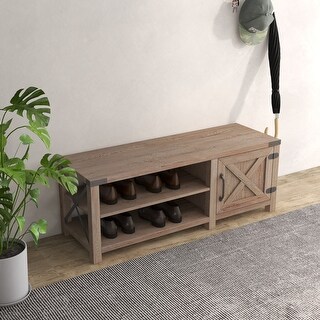 Entryway Shoe Rack Bench Storage Benches Hall Tree with Shelves - Bed ...